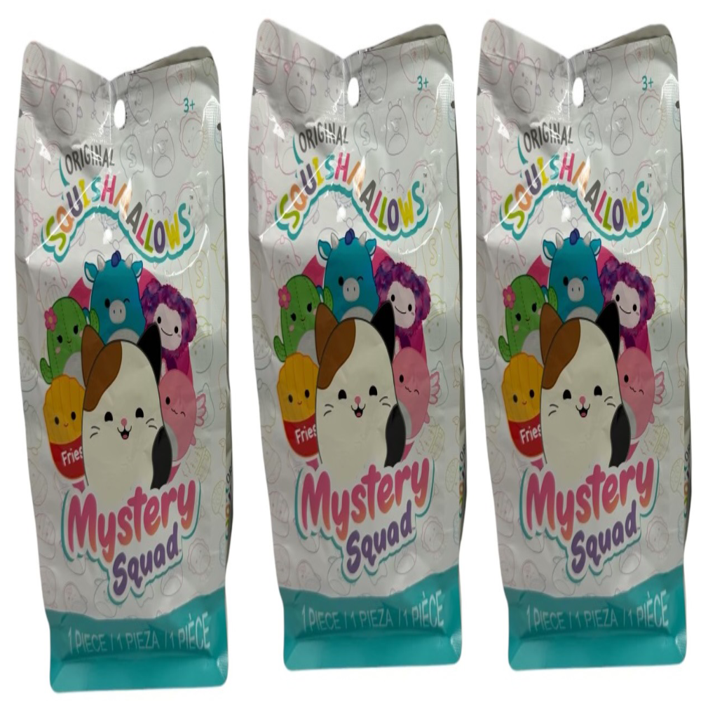 5'' squishmallow Epic Collection mystery squad blind bag 3 pack| TOY DROPS