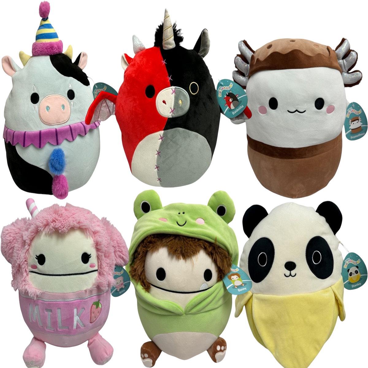 8'' squishmallow Epic Collection set of 6| TOY DROPS