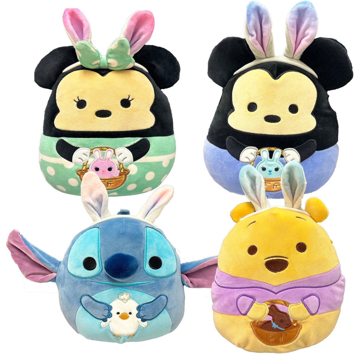 8'' Squishmallow Disney Easter - set of all 4 characters| TOY DROPS