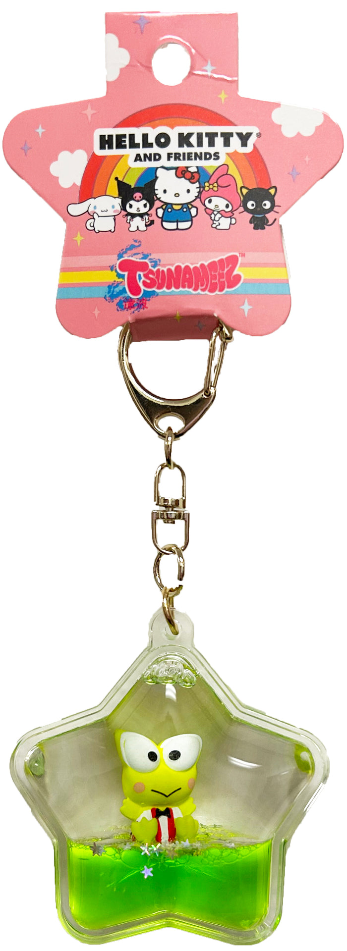 Hello Kitty Tsunameez Acrylic Keychain Figure Charm – Keroppi| TOY DROPS